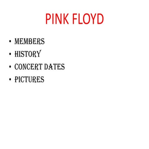 PINK FLOYD | PPTX
