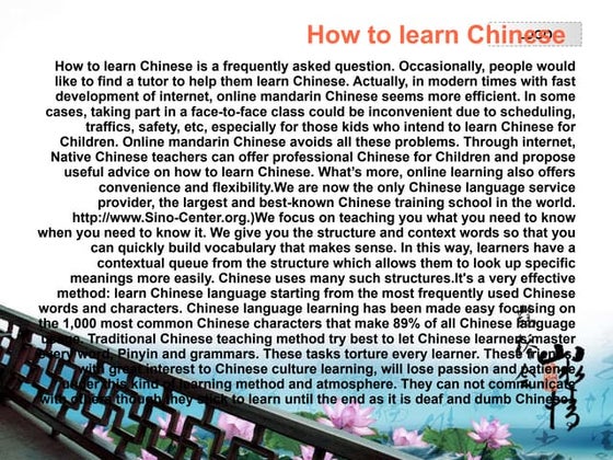 Chinese Language Resource Sheet | PDF