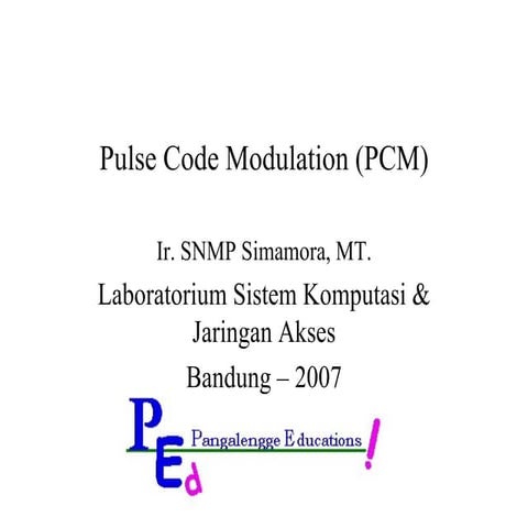 about Pulse Code Modulation | PPS