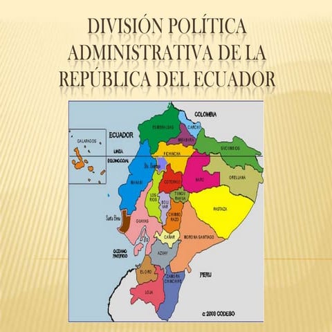 DIVISION POLITICA ADMINISTRATIVA DEL ECUADOR | PPTX
