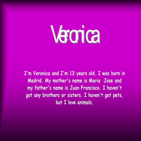 Presentation Vero | PPT