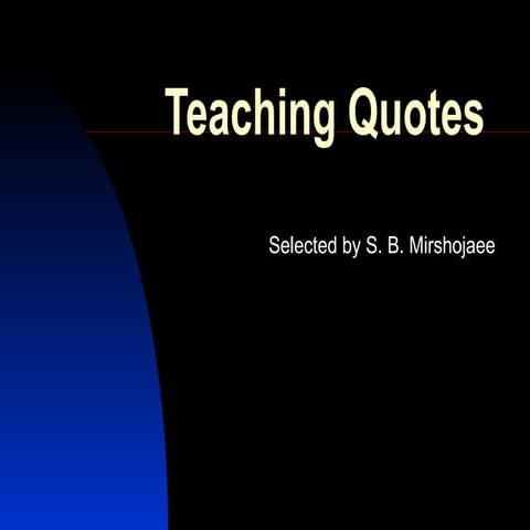 Teaching Quotes | PPT
