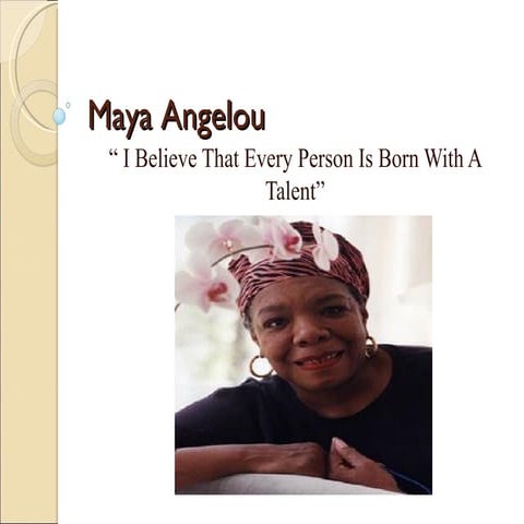 Maya Angelou | PPTX