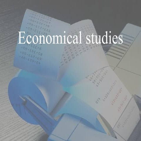 Economic studies | PPT