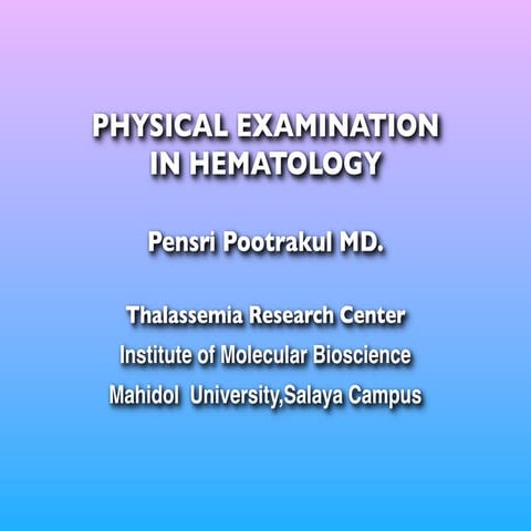 GENERAL PHYSICAL EXAMINATION | PPTX