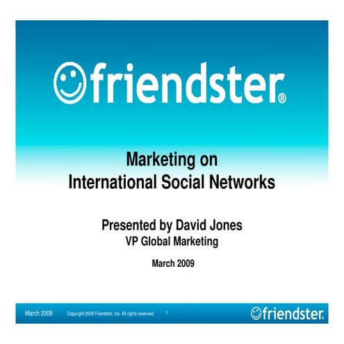 SNWF Friendster presentation | PDF