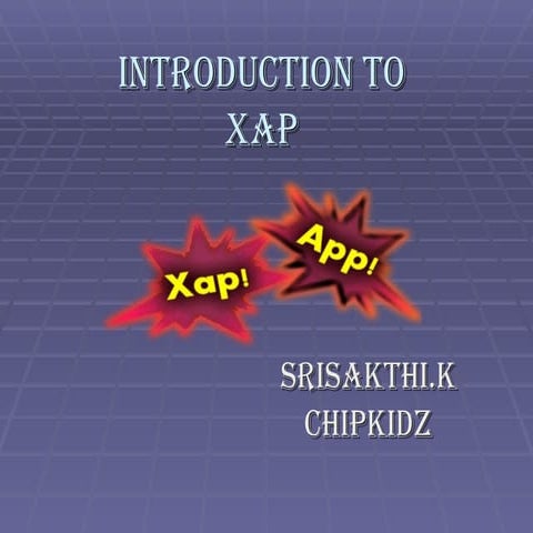 XAP file | PPT