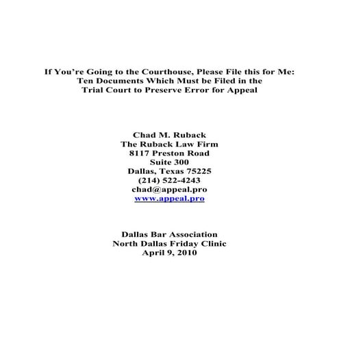 C:\documents and settings\cmr\desktop\dallas appellate lawyer | PDF