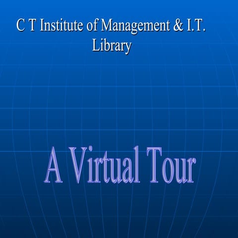 VIRTUAL TOUR OF LIBRARY | PPT