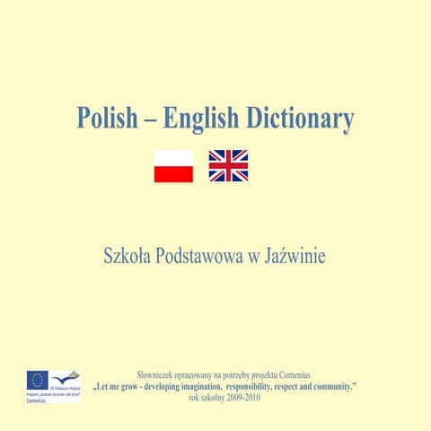 Polish - English Dictionary | PPT