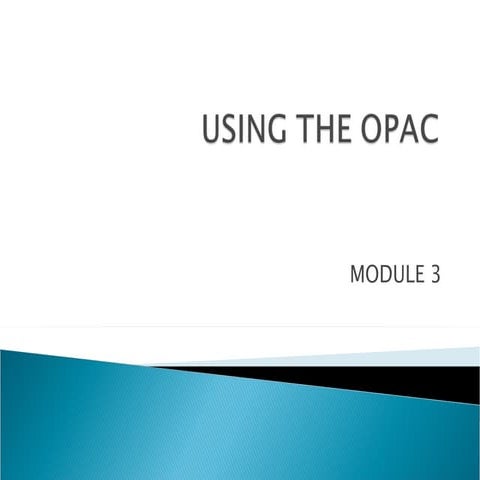 INformation LIteracy - Module 3 | PPT