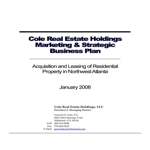 Business Plan | PDF