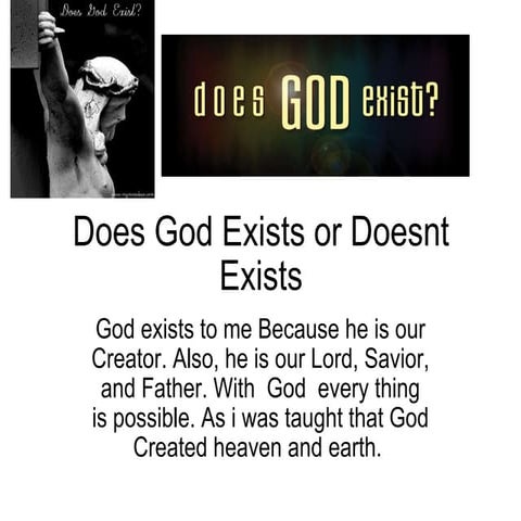 Does God Exists Web quest | PPT