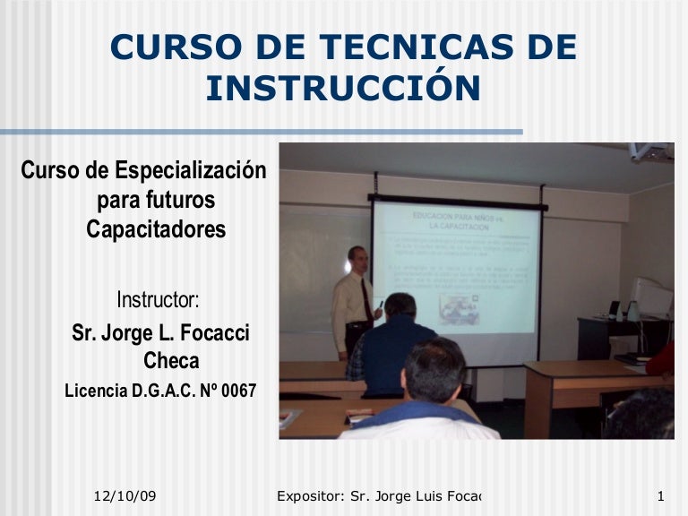 Técnicas de Instrucción (Instruction Techniques)