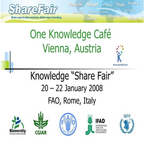 One Knowledge Cafe | PPT