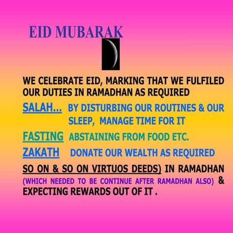 Eid Mubarak But Ppt