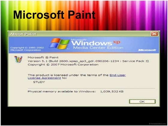 Microsoft Paint introduction for beginners | PPTX