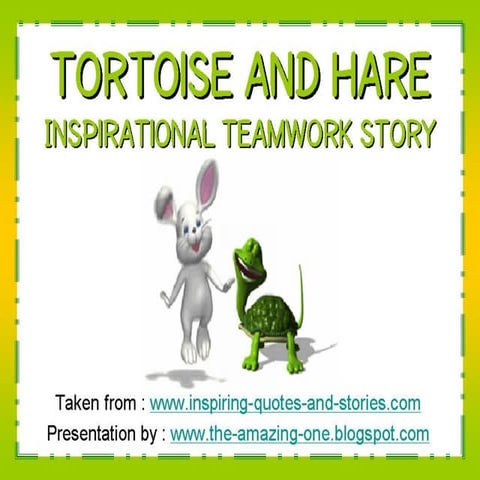 New Story of Hare and Tortoise | PPT