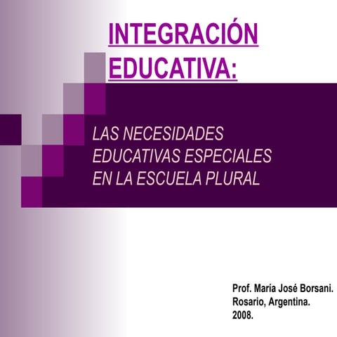 Integracion vs. inclusion | PPTX