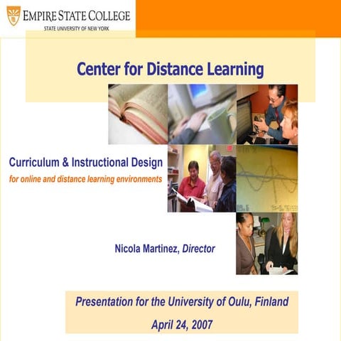 Curriculum and Instructional Design for Online and Distance Learning ...