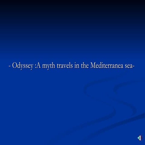 The Adventures of Odysseus.ppt great epic | PPT