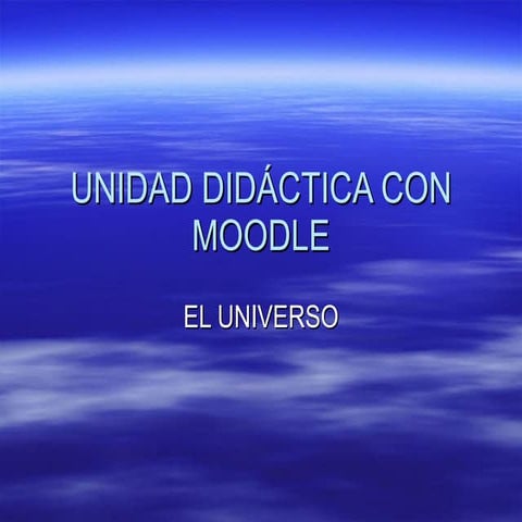 Presentación unidad didáctica con moolde | PPT