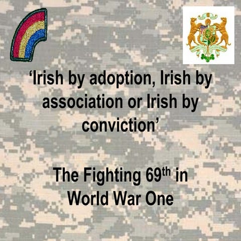 The 69th Infantry Regiment in WWI | PDF
