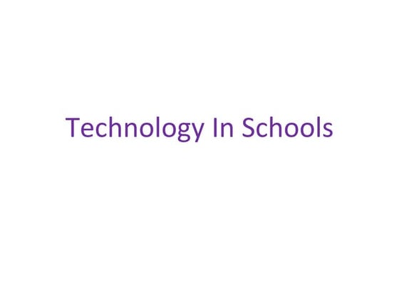 Technology In The First Grade Classroom | PPTX