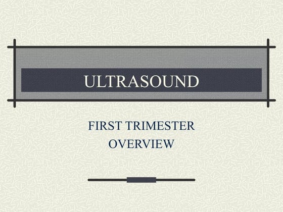 First Trimester Of Pregnancy. | PPTX