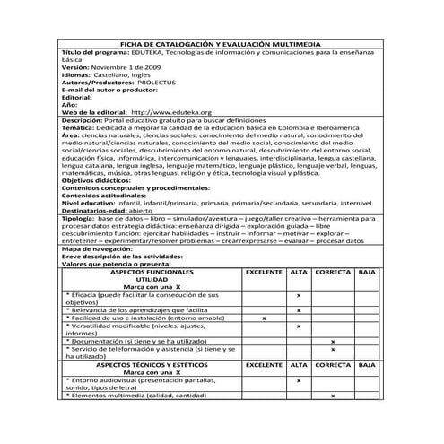Fichas de evaluación | PDF | Technology & Computing