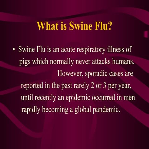 Swineflu Ppt