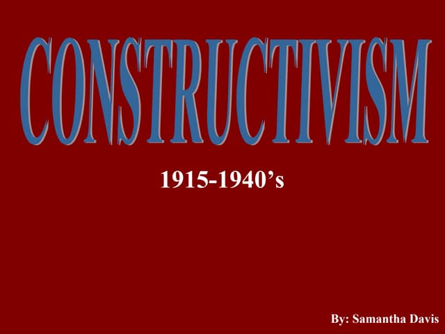 Constructivism | PPTX