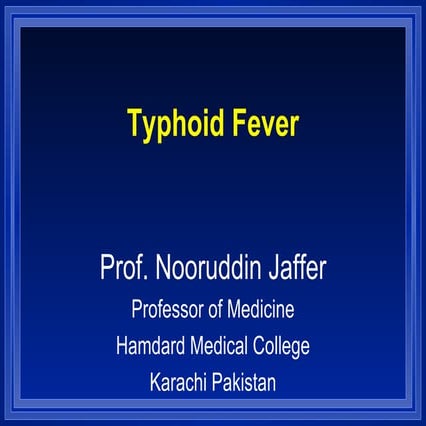 Typhoid Fever | PPT