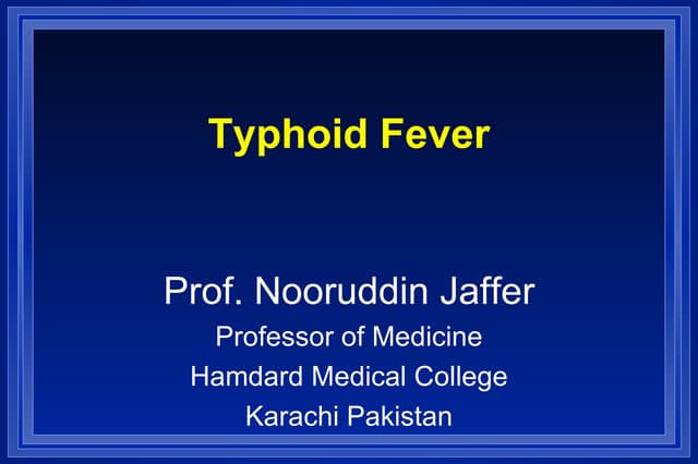 Typhoid | PPTX