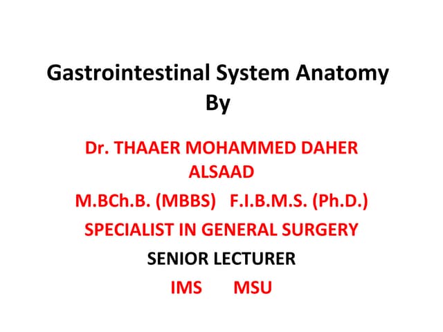 Anatomy of appendix | PPTX