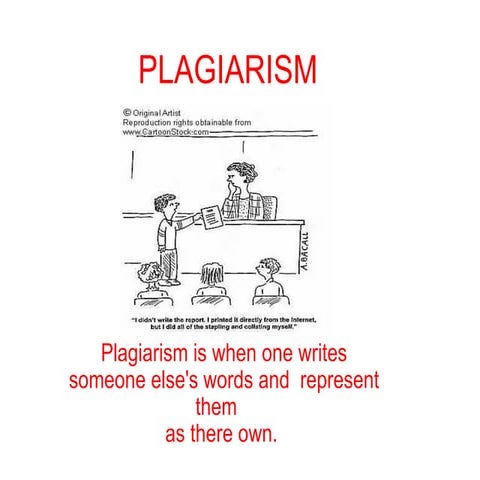Plagiarism | PPT | Homework and Study | Education