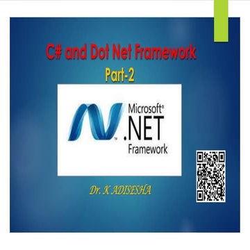 C Dot Net Unit 2 Pdf