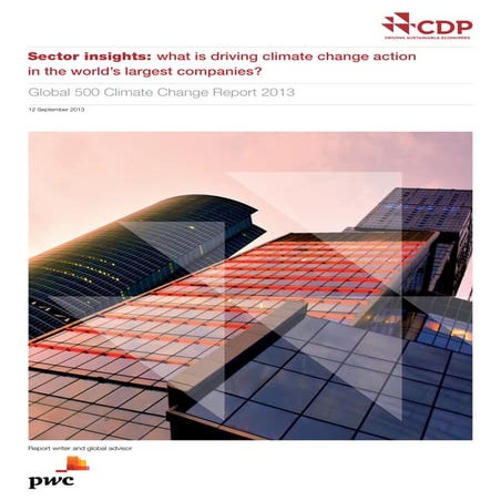 CDP Global 500 Climate Change Report 2013 | PDF | Environment | Science