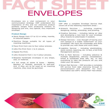Cdp Envelopes | PDF