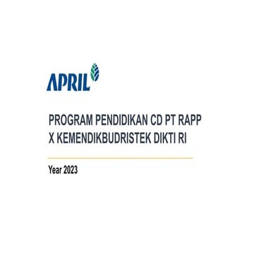 CD RAPP X Kemendikbud Program Pendidikan | PPT