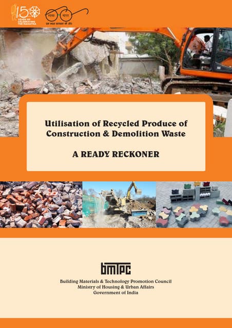 construction and demolition waste management | PPTX | Civil Engineering ...