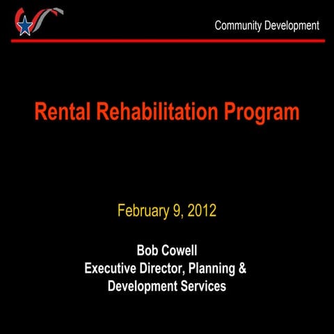Rental Rehabilitation Program | PPT