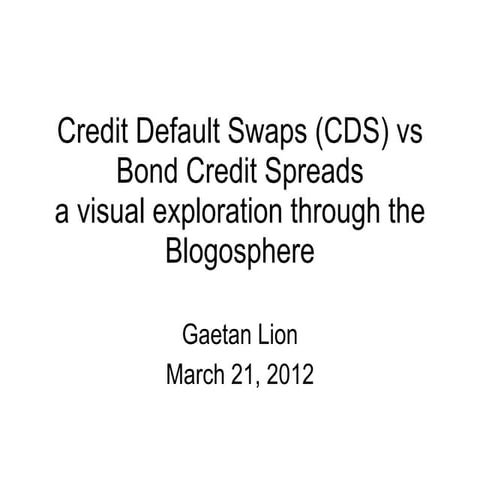 CDS vs Bond Spreads | KEY