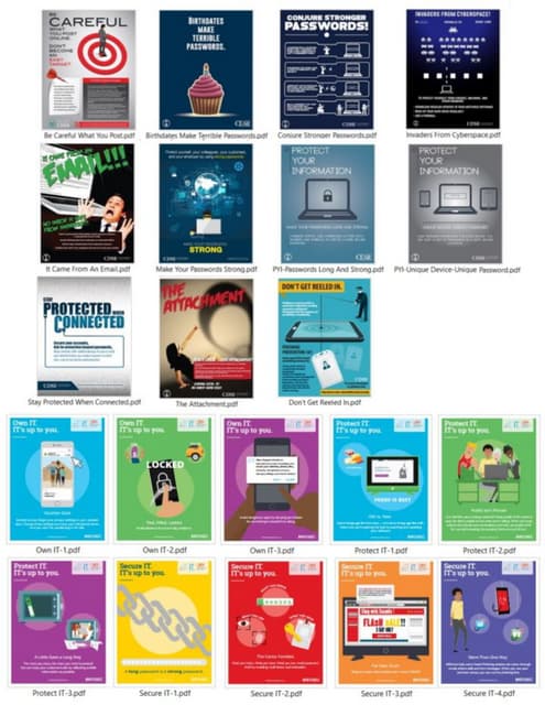 Cybersecurity Awareness Posters - Set #2 | PDF