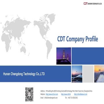 CDT Company Profile For Aviation obstruction lights | PPT
