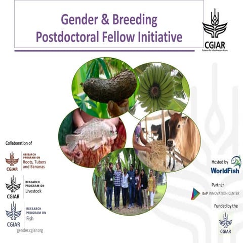 Gender and breeding postdoctoral fellow initiative | PPT