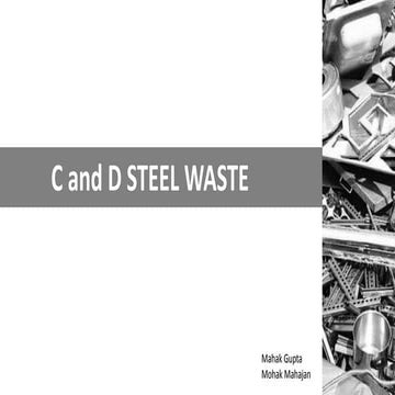 construction and demolition waste (steel) | PPT