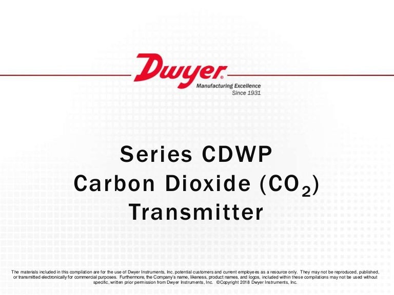 Series CDWP Carbon Dioxide Transmitter