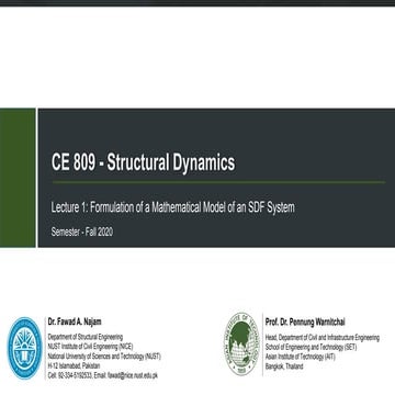 Comprehensive Structural Dynamics: Modeling and Equation of Motion for ...