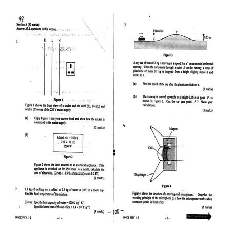Ce Physics 1999 Paper1(E) | PDF
